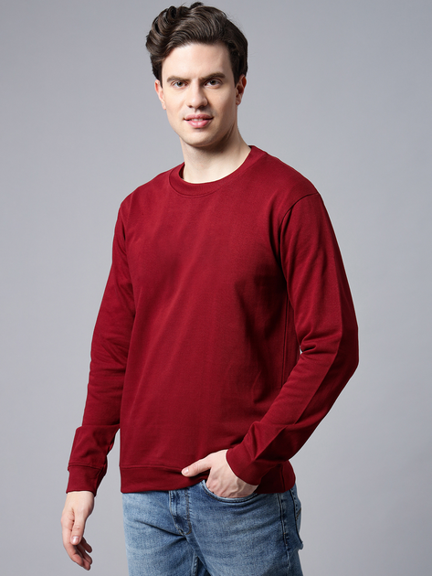 Maroon Basic Sweatshirt – gavin paris